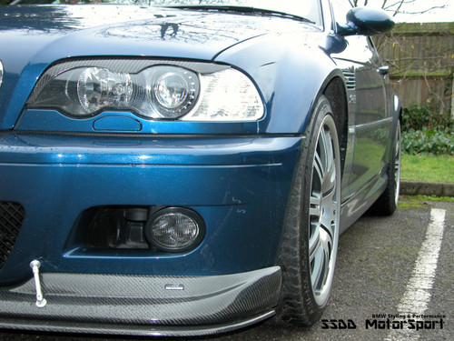 E46 M3 3 Piece Racing Carbon Fibre Front Splitter Set - SSDD MotorSport Ltd