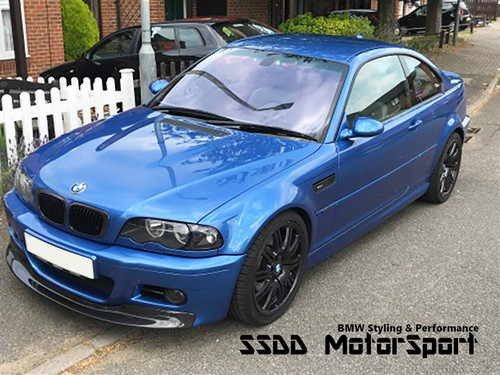 E46 M3 CSL Inspired Full Width Carbon Fibre Front Splitter