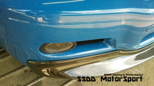 E46 M3 CSL Inspired Full Width Carbon Fibre Front Splitter