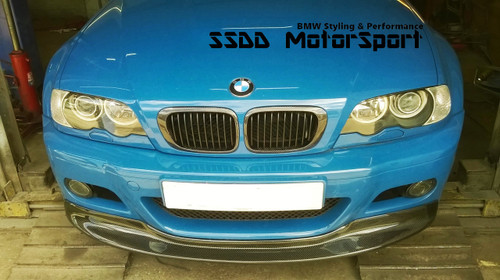 E46 M3 CSL Inspired Full Width Carbon Fibre Front Splitter