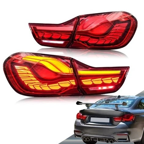 BMW F32 F33 F36 F8X M4 GTS Sequential OLED Look Rear Tail Lights Kit ...