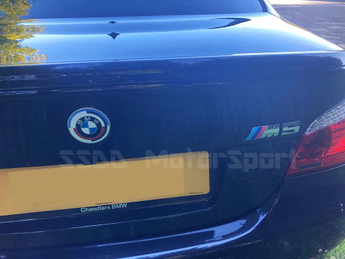 GENUINE BMW 50th YEARS M HERITAGE BONNET & BOOT BADGES EMBLEMS SET ...