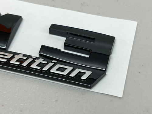 GLOSS BLACK M3 COMPETITION EMBLEMS BADGES - SSDD MotorSport Ltd