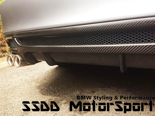 E82 E88 Performance Look Carbon Fibre Rear Diffuser Twin Tip