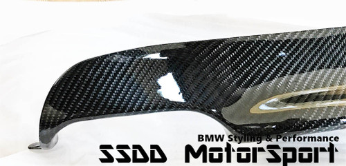 E46 3 Series Msport Carbon Rear Diffuser Twin or Quad Exits