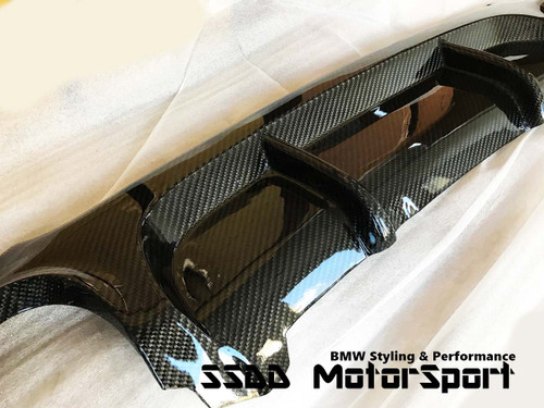 E92 E93 MSport RENNESSIS Performance Carbon Rear Diffuser