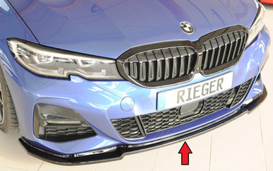 Rieger BMW G21 G21 MSPORT Gloss Black Front Splitter Set - SSDD ...