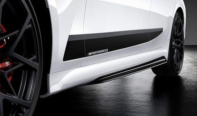 Genuine BMW G20 G21 M Performance Gloss Black Side Skirt Extensions ...