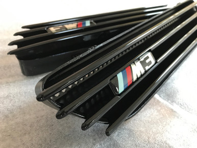 Gel Badges to fit E46 M3 Side Grille (PAIR) - SSDD MotorSport Ltd