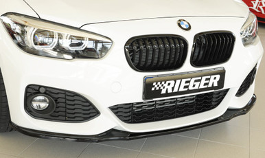 RIEGER 00088170 Gloss Black Front Splitter for BMW F20 F21 LCI MSPORT ...