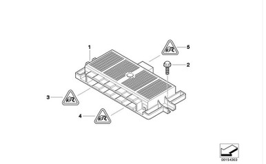 Genuine BMW E81 E90 E92 X1 Z4 Footwell Control Module 61356827064 ...