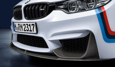Genuine BMW F8X M3 M4 M Performance Carbon Corner Attachment Splitters ...