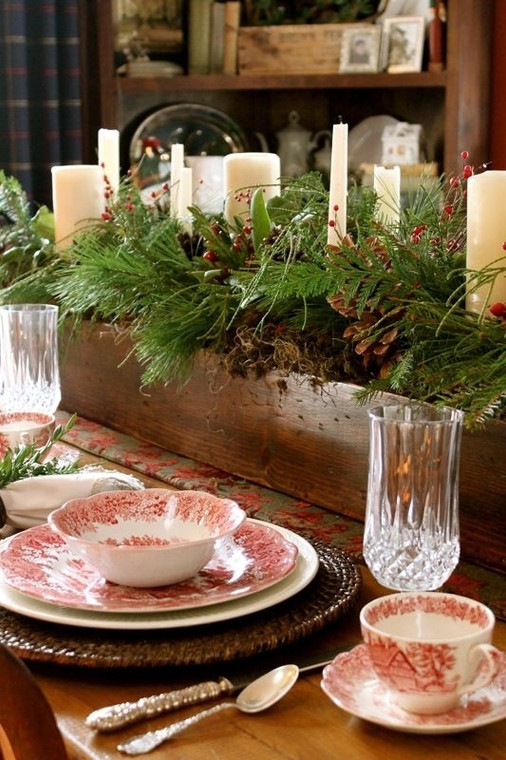 Big Box of Mixed Fresh Christmas Greens - Holiday Decor