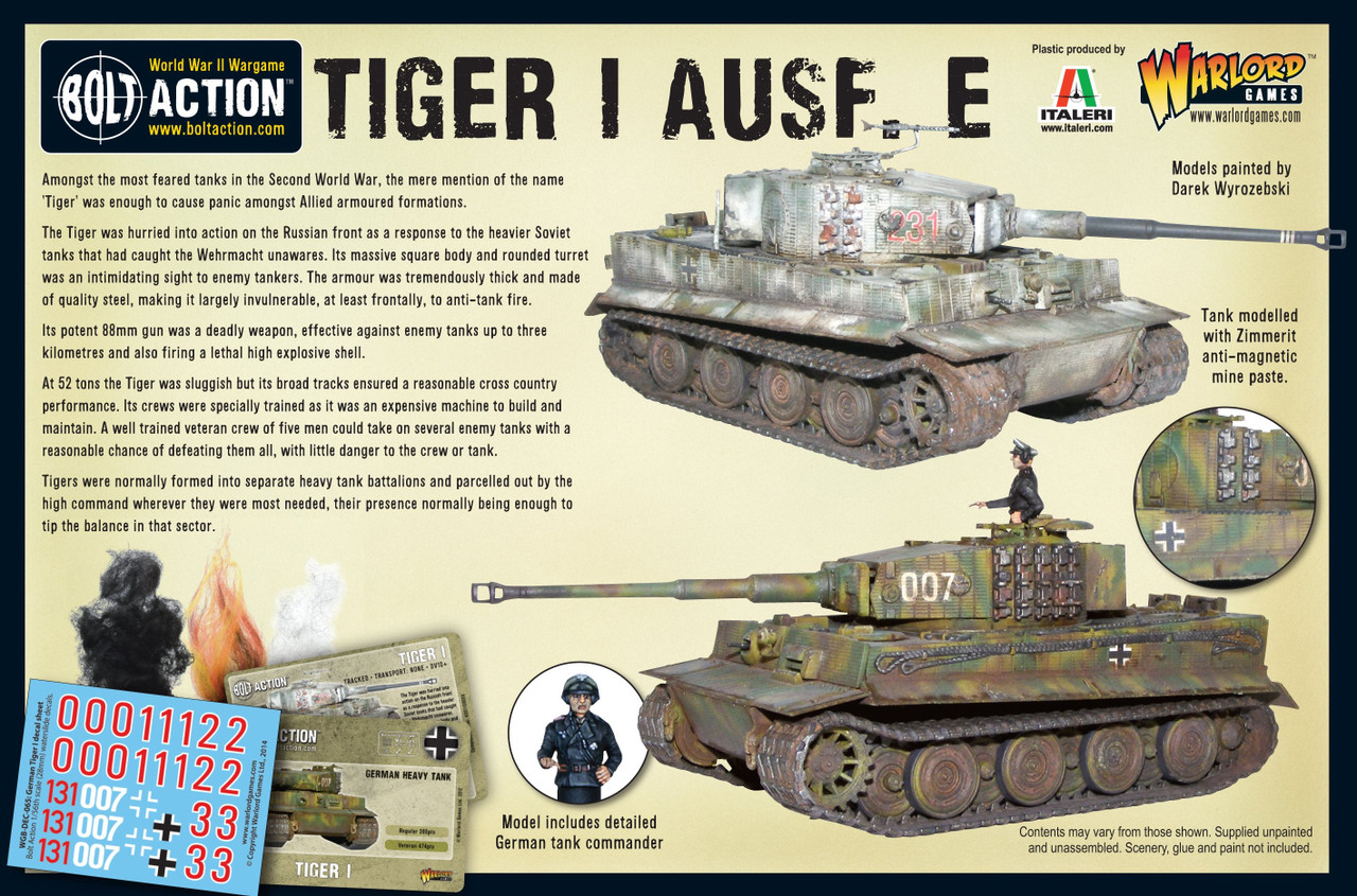 Bolt Action: Tiger I Ausf. E Heavy Tank (Plastic)