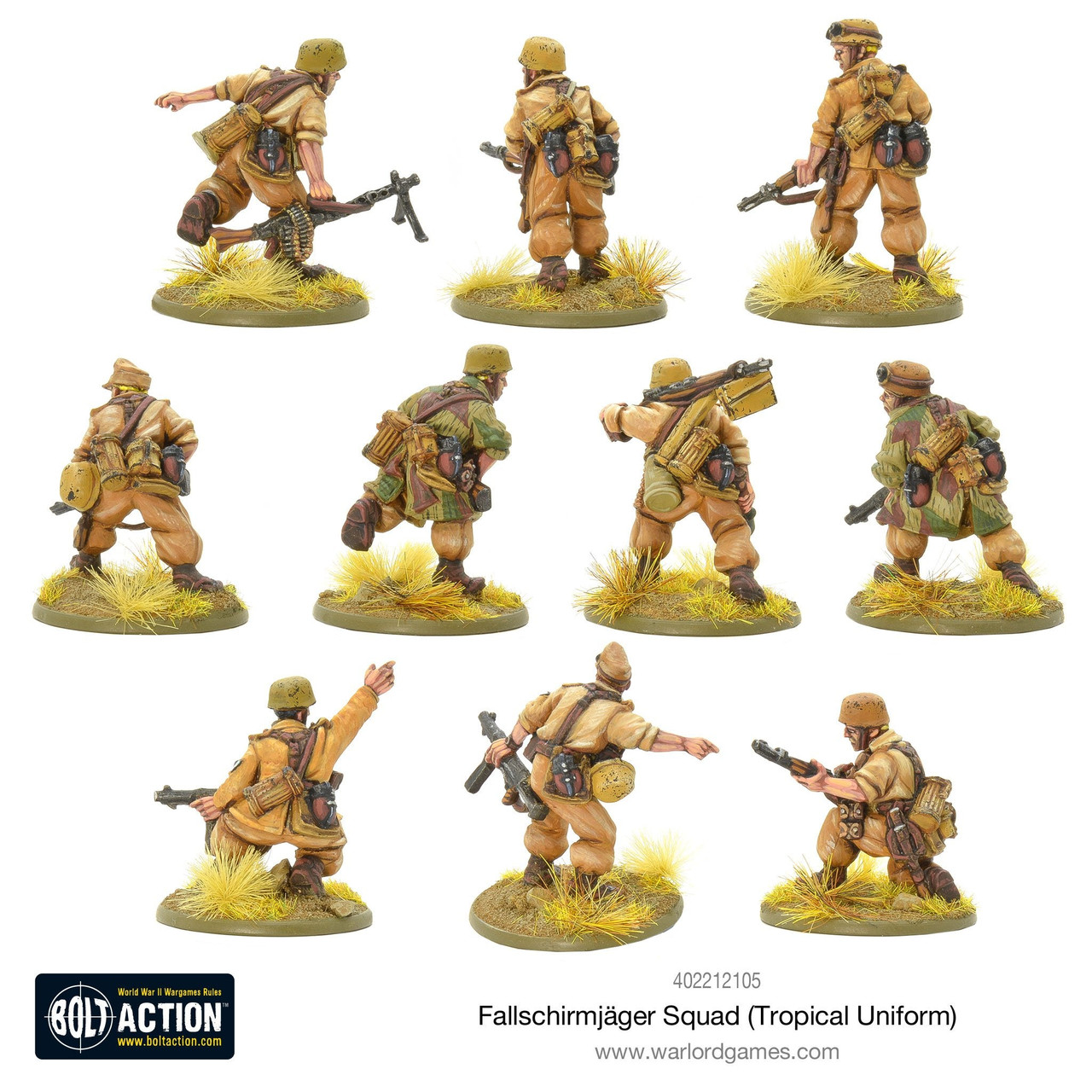 Bolt Action: Fallschirmjager Squad (Tropical Uniform)