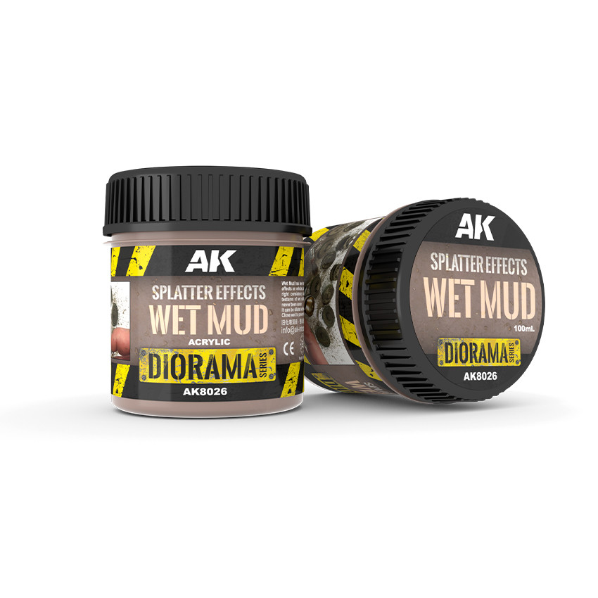 AK Interactive: Splatter Effects Wet Mud 100ml