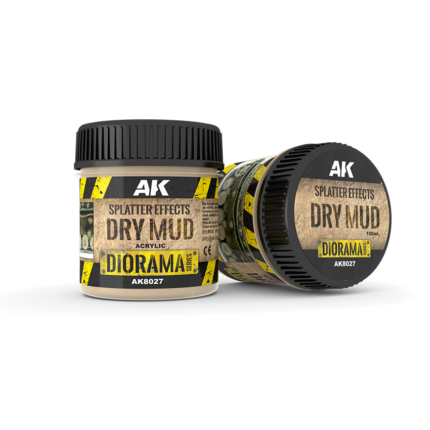 AK Interactive: Splatter Effects Dry Mud 100ml