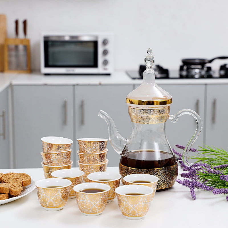 Royalford 15Pc Salwa Glass Cawa Set -Best Price in Doha, Qatar Buy at ...