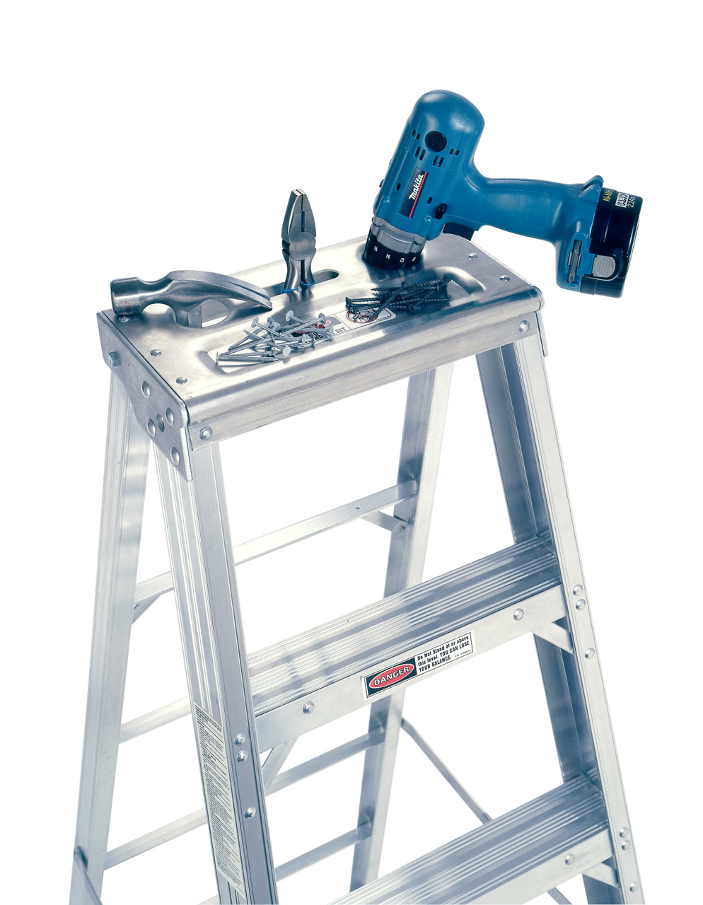 Werner 400 Series // Aluminum Stepladder / 375 lb. Rating ...