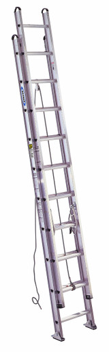 Werner D500-2 Series // Aluminum Extension Ladder / 375 lb. Rating ...