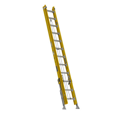 Werner D7100-2L Series Fiberglass D-Rung Extension Ladder w/ Werner ...