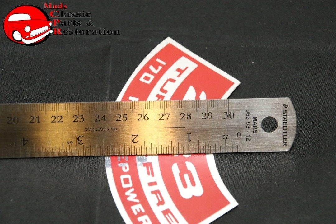 Chevy 283 Turbo Fire 170 Horsepower Air Cleaner Decal - Muds Classic Parts