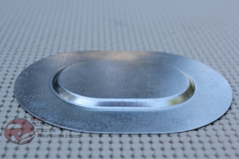 Chevy Gm Trunk Floor Pan Oval Drain Plug Plate New - Muds Classic Parts