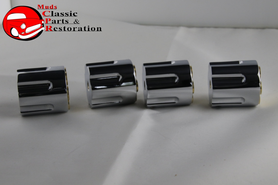 Custom Cylinder Four Dash Knobs Truck Hot Rat Rod - Muds Classic Parts