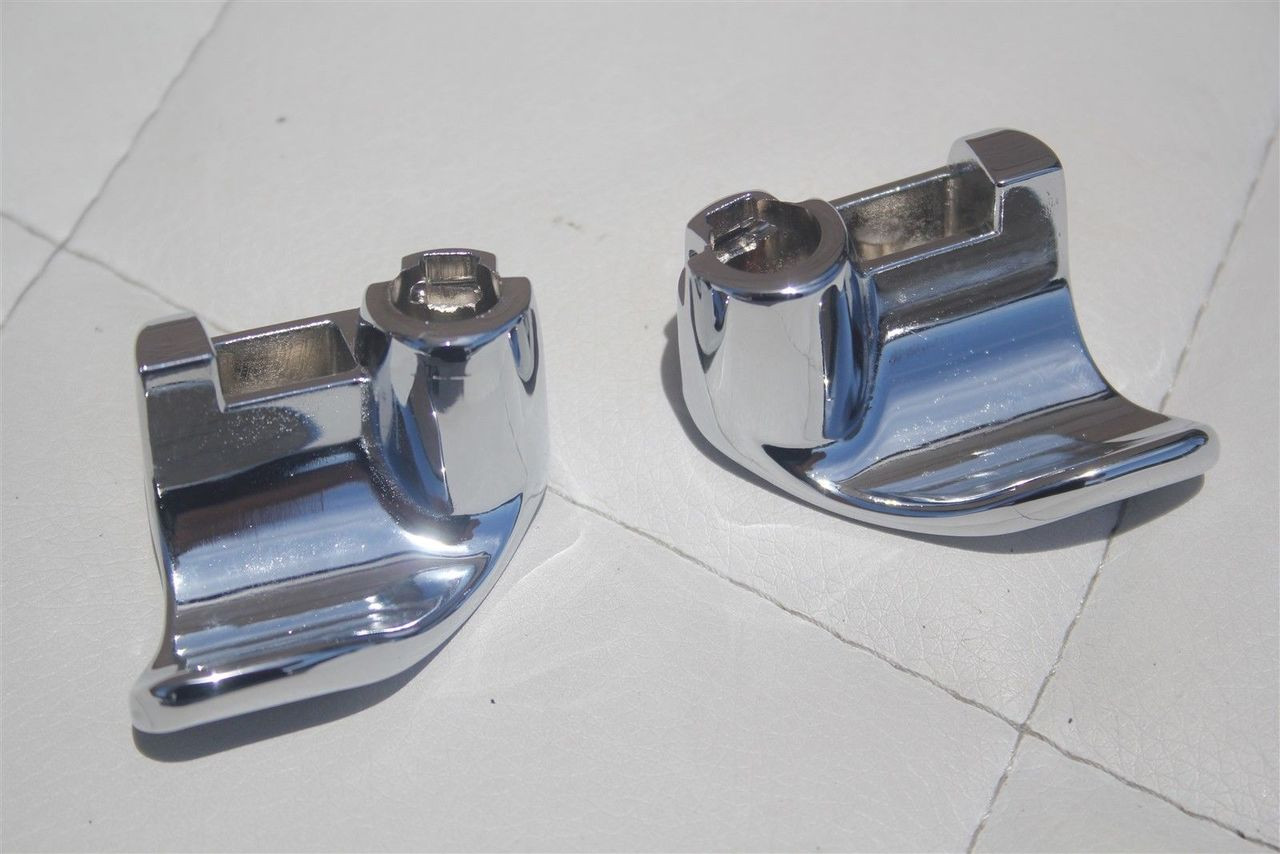 60-67 Chevy Gmc Pickup Truck Chrome Vent Window Wind Wing Handles Pair ...