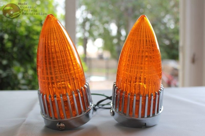 Custom Amber Tail Light Turn Signal 4 Lamp Assemblies Hot Rat Rod ...