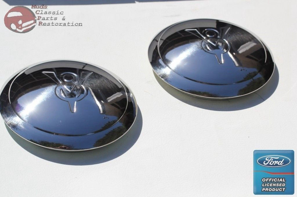 1934 Ford Licensed Passenger Car Pickup Truck Stainless Steel Hub Caps ...