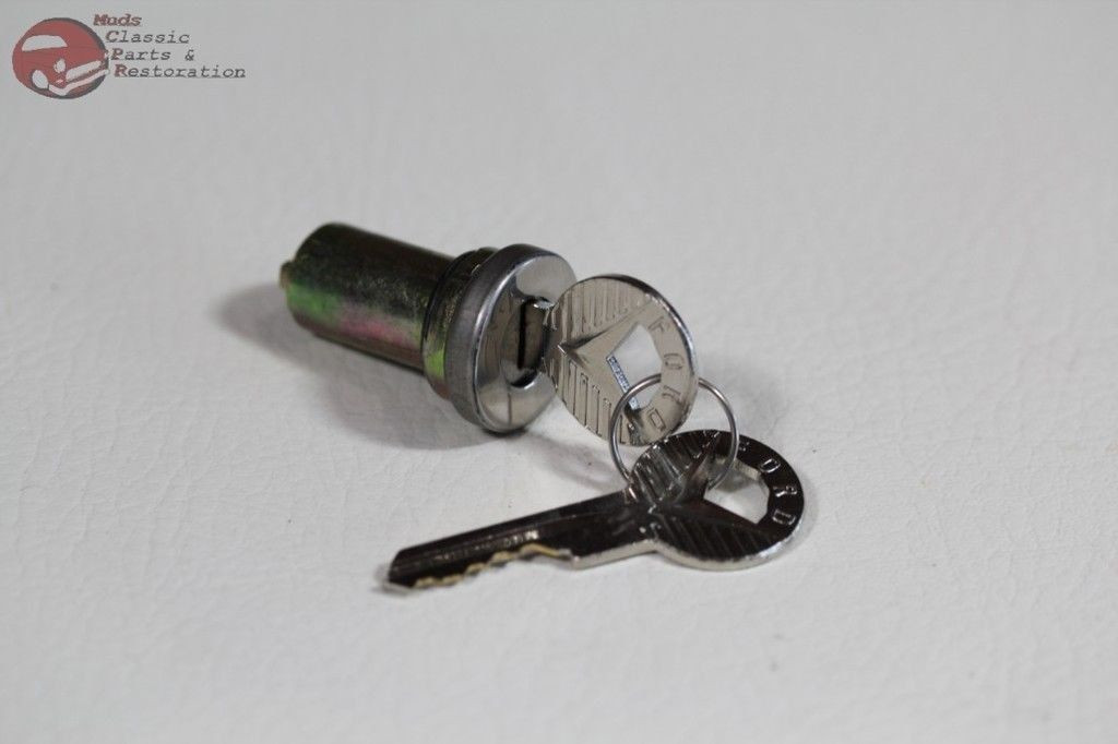 64-66 Mustang Ford Trunk Lock Cylinder Oem Keys New - Muds Classic Parts