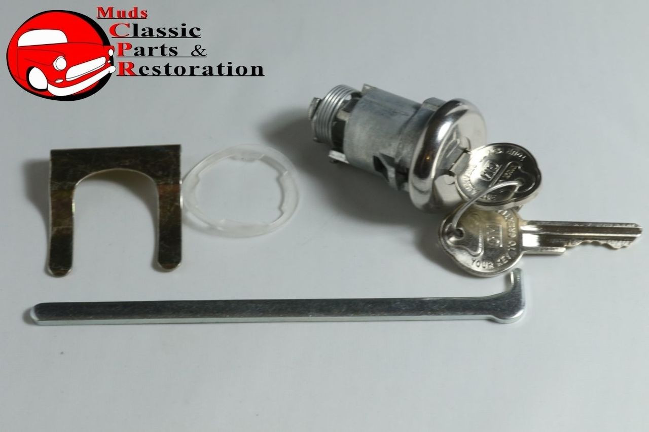 66-67 Gto Chevelle Gm Chevy A Body Trunk Lock Cylinder Oem Pear Head ...