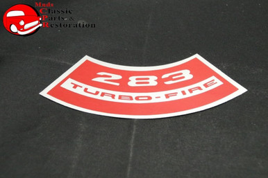Chevy 283 Turbo Fire Air Cleaner Decal