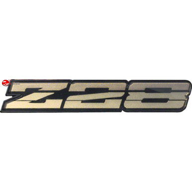 1985-87 Camaro Z28 Rocker Emblem - Dark Gold