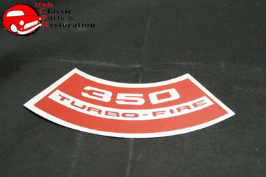 Chevy 350 Turbo Fire Air Cleaner Decal