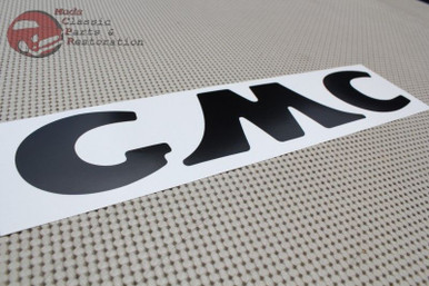47-54 Gmc Pickup Truck Stepside Black Tail Gate Letters Decal Lettering ...