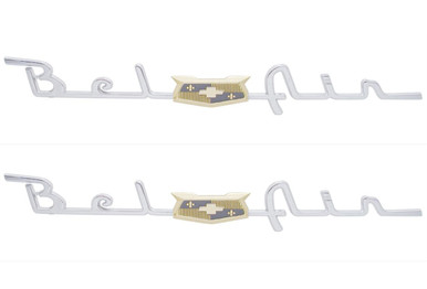 1953 1954 53 54 Chevrolet Chevy Quarter Panel Bel Air Belair Emblem ...