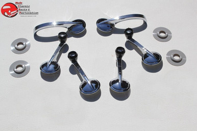 49-60 Chevy GM 2 Door HT Car Door Handle Window Regulator Wind Wing ...