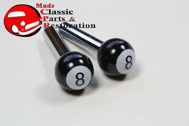 Black 8 Eight Pool Ball Door Lock Latch Knobs Custom Truck Hot Rat ...