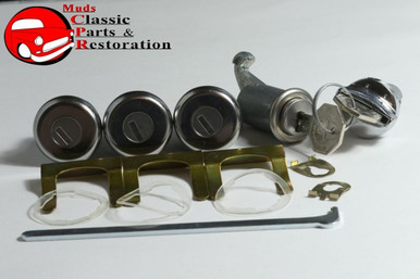 62-64 Nova Locks Ignition Door Trunk & Glovebox Original Oem Keys Lock ...