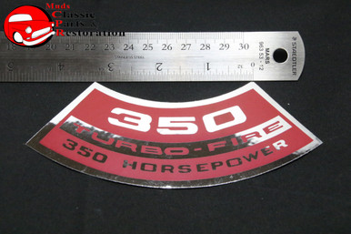 Camaro, Nova 350 Turbo Fire 350-Hp Air Cleaner Decal