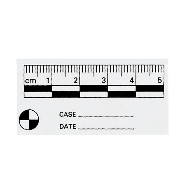 Adhesive Photo Documentation Scale with Case Number & Date | Arrowhead ...