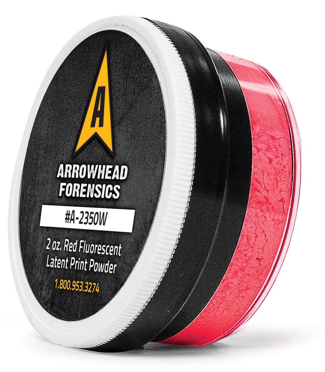 Latent Print Development - Fingerprint Powder - Fluorescent Red - 2oz