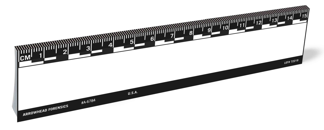 Adhesive Certified Scale Note Pads | Arrowhead Forensics