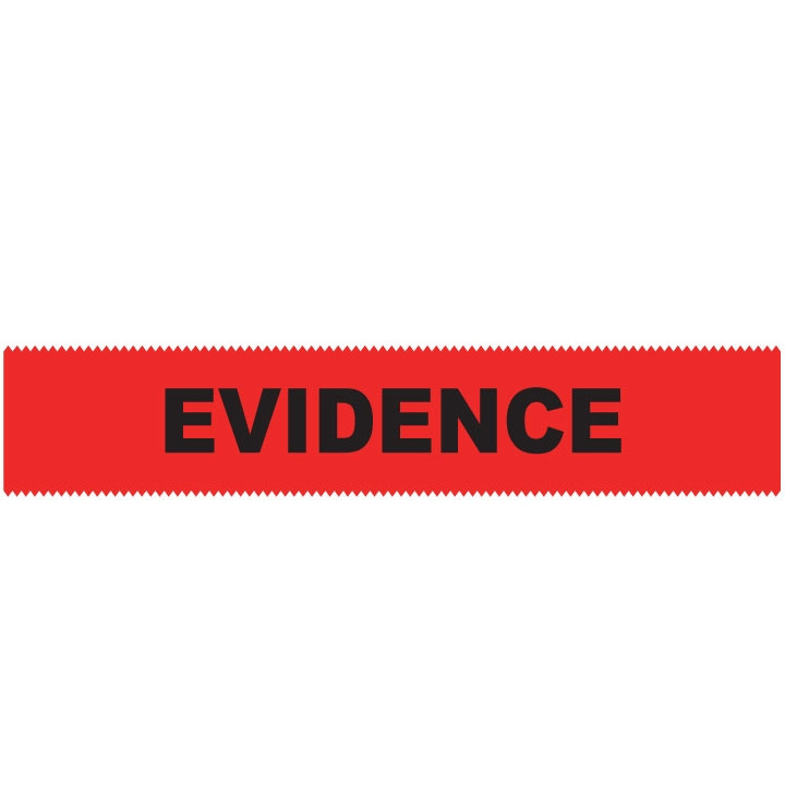 Evidence Packaging - Tamper Evident Tape - SealGuard™ Labels “Evidence ...