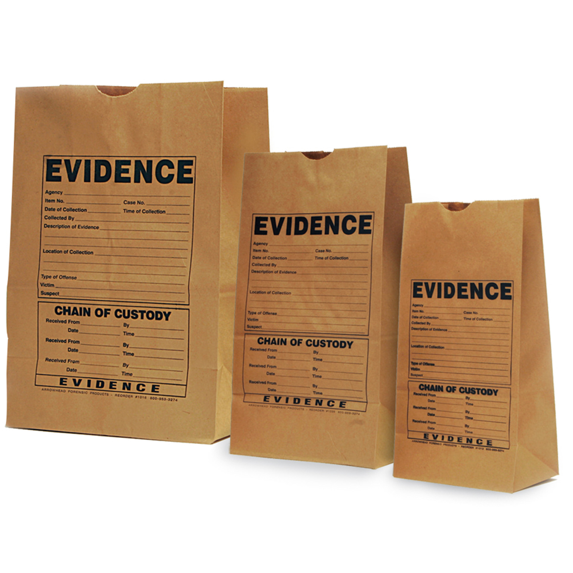 Evidence Packaging - Paper Evidence Bags - Printed Paper Evidence Bags ...