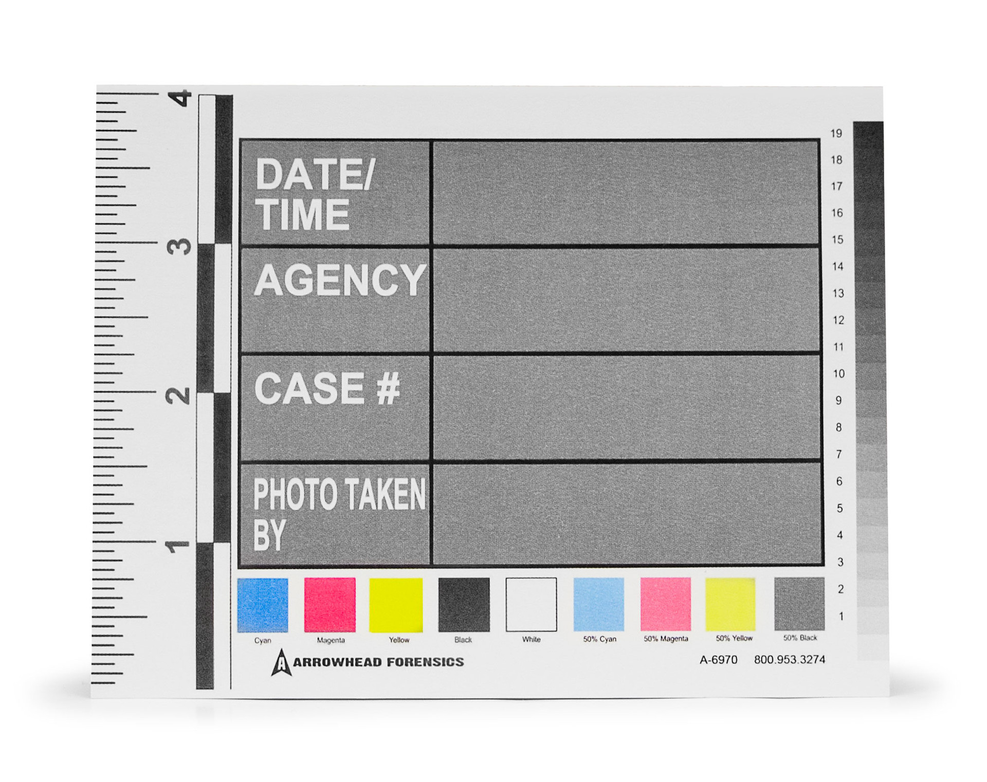 Photo Documentation - Scales - Photo Series Identifier Cards - A-6970 ...