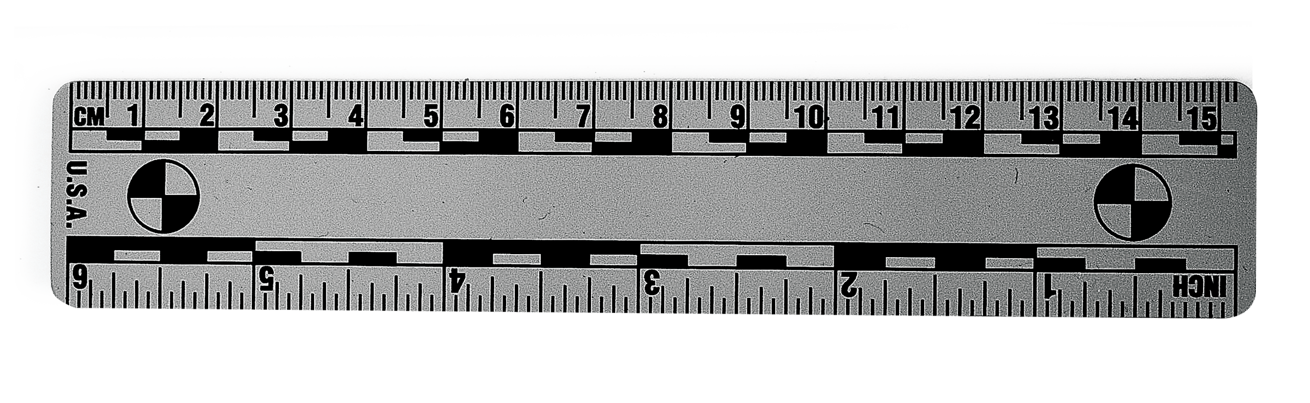 Plastic Photo Documentation Scales 18% Gray 6”/15 cm | Arrowhead Forensics