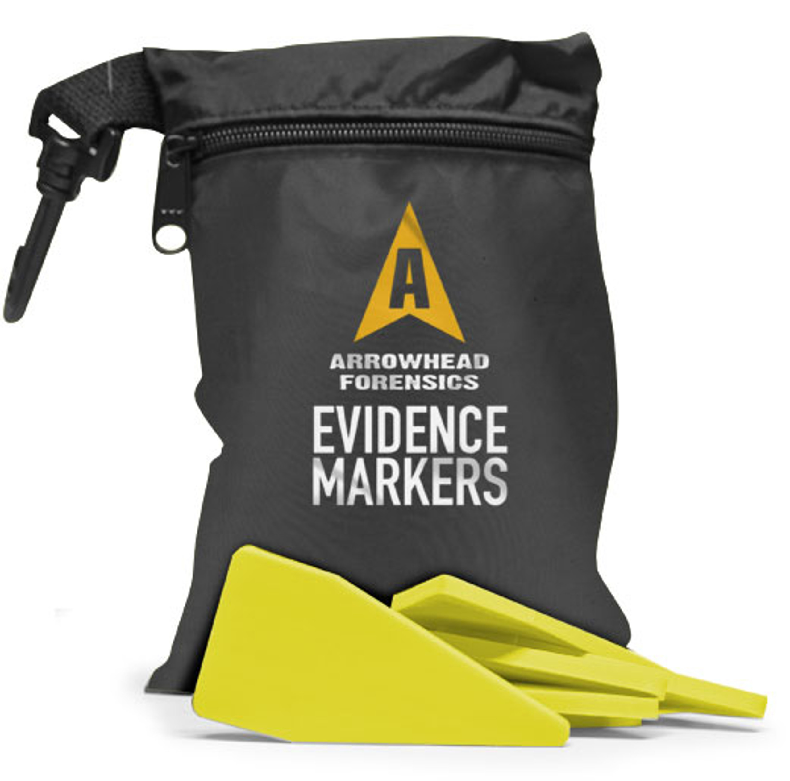 Yellow First Response Evidence Markers | Arrowhead Forensics